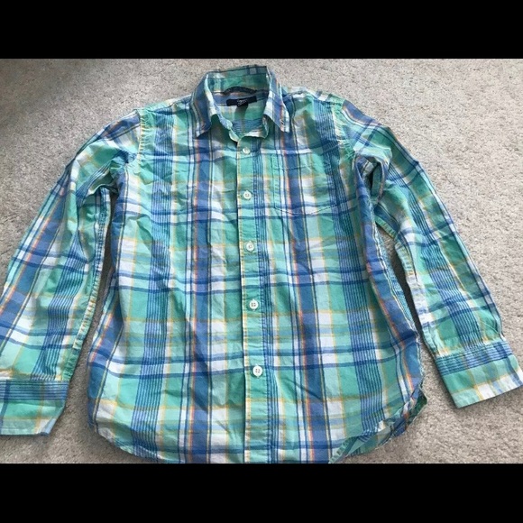 GAP Factory | Shirts & Tops | Gap Kids Factory Boys Long Sleeve Plaid ...
